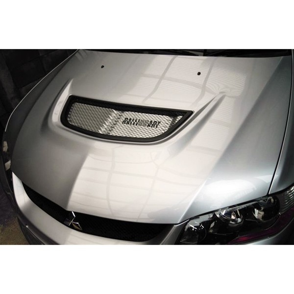 RALLIART ALUMINUM ENGINE HOOD FIN PANEL, EVO 8/8MR/9/9MR