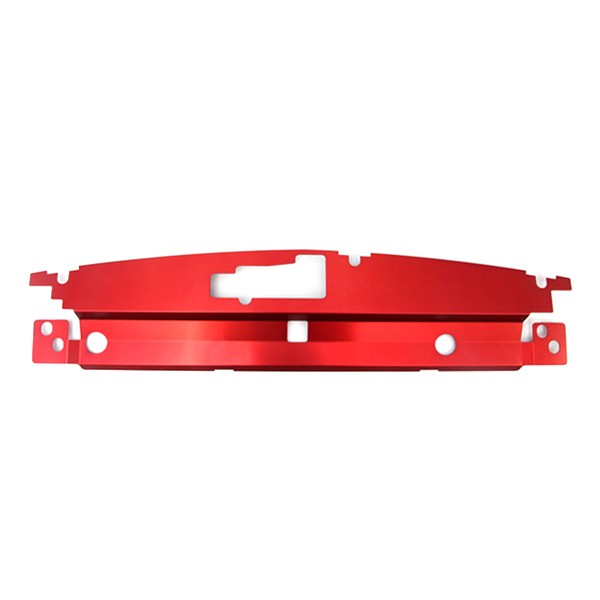 RALLIART ALUMINIUM RADIATOR COOLING PLATE, RED, EVO 1-3