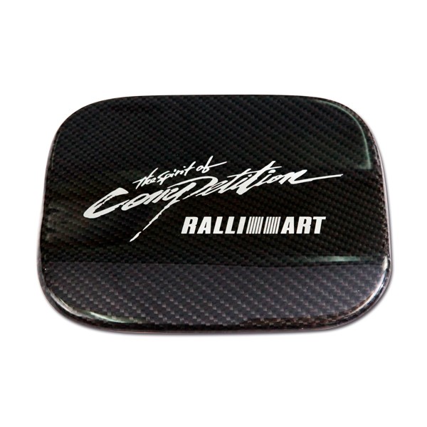 RALLIART CARBON FUEL FILLER COVER, EVO 7/8/9