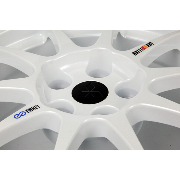 RALLIART X ENKEI ALUMINUM WHEEL, WHITE, EVO 6.5, 4PCS